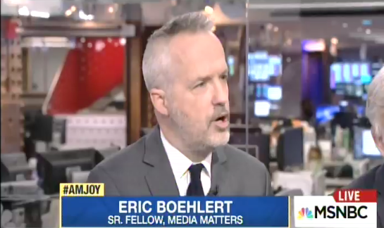 On MSNBC’s AM Joy, Media Matters’ Eric Boehlert Calls Out The Fawning ...