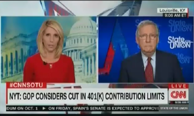 Of all the Sunday shows, only Dana Bash on CNN asked a GOP senator ...