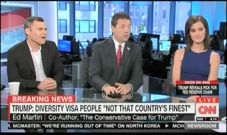 CNN contributor Ed Martin: "Stop all immigration right now" | Media ...