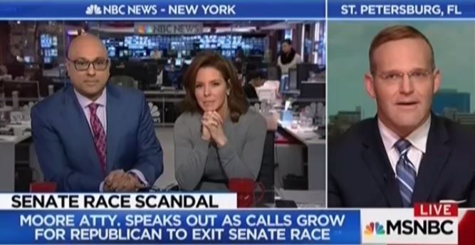 On MSNBC, Roy Moore's lawyer randomly brings up anchor's "diverse ...