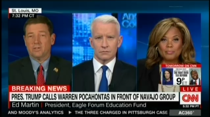 CNN's Ed Martin: Trump's "Pocahontas" comment to World War II Navajo ...