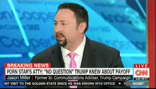 CNN's Jason Miller dismisses allegations against Trump because alleged ...