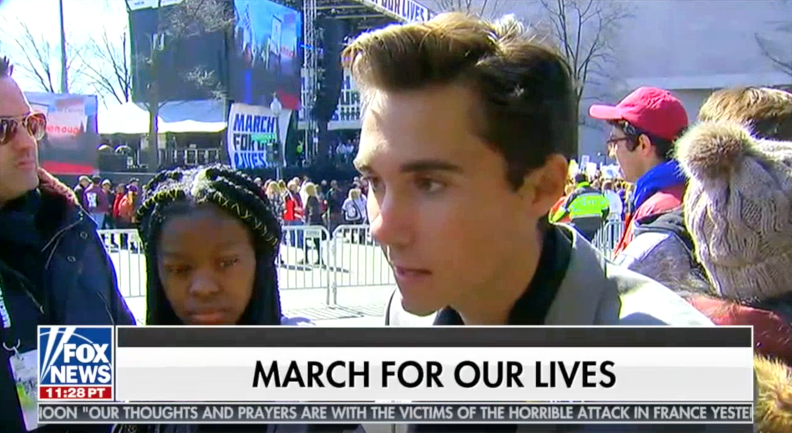 On Fox News, David Hogg calls out the network for misrepresenting his ...