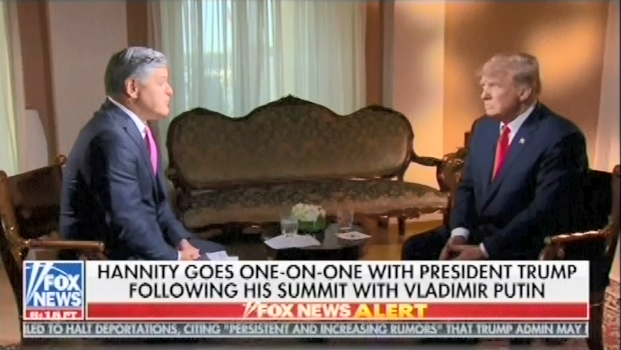 Hannity praises Trump during interview for being "very strong at the ...