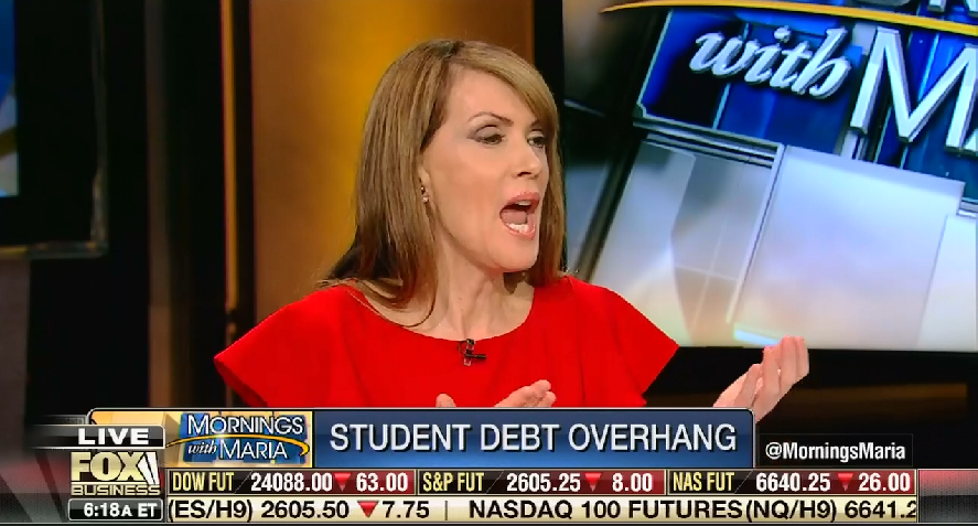 Fox Business panel reacts to WSJ article on student debt by attacking ...