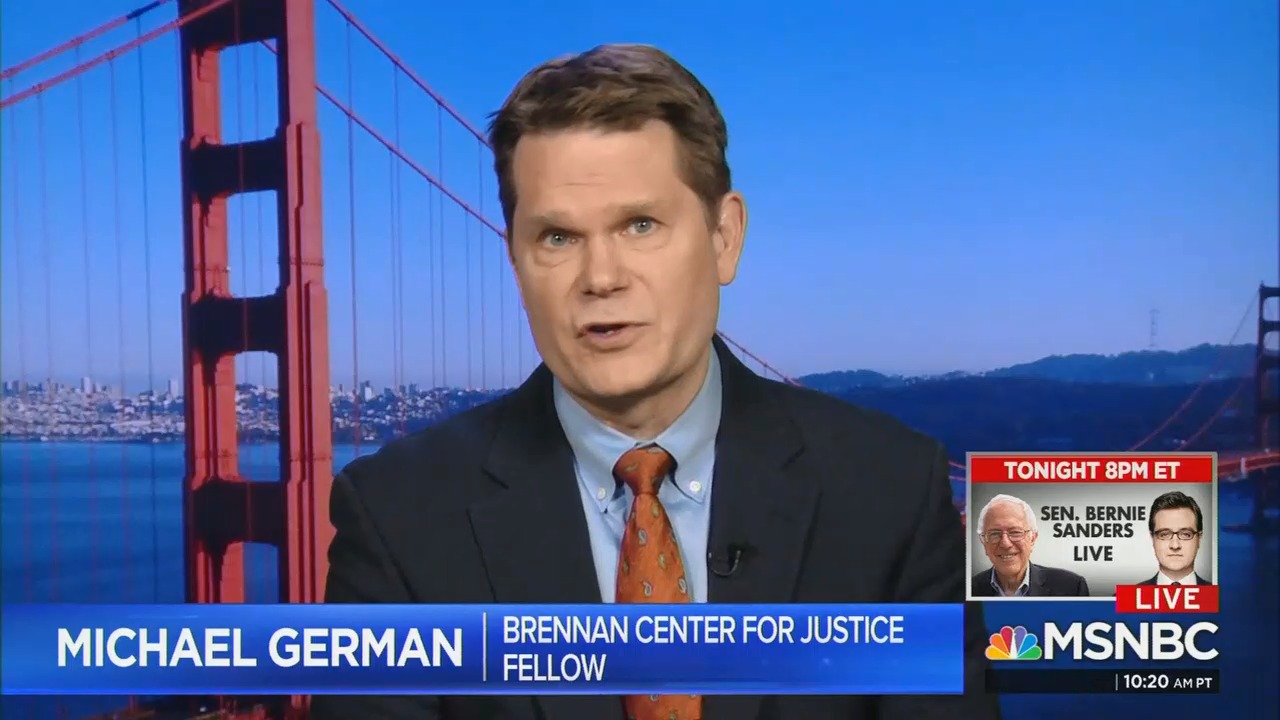 MSNBC guest: FBI often calls white supremacist violence "hate crimes ...