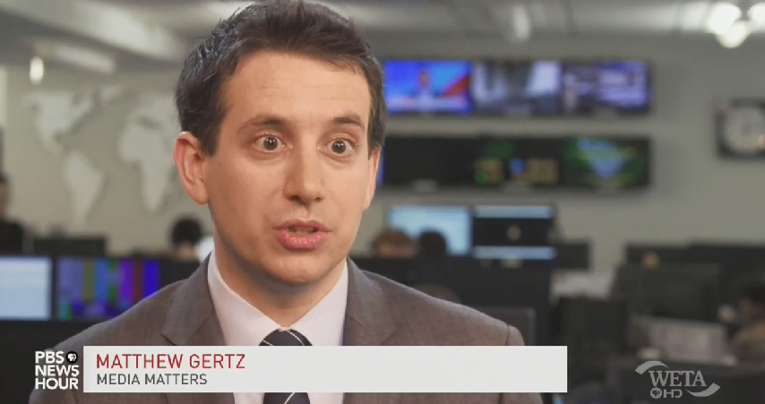 On PBS' Newshour, Media Matters' Matt Gertz explains Trump's reliance ...