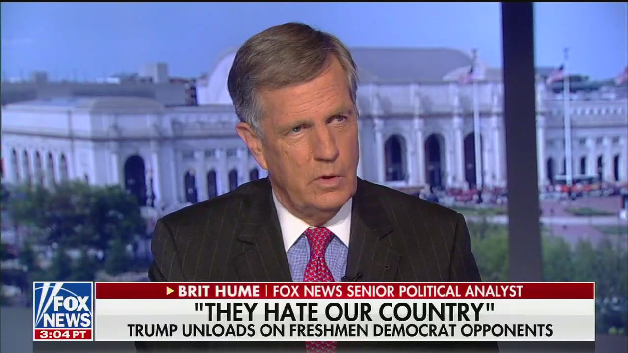 Fox's Brit Hume: There was a "national consensus against racism" in ...