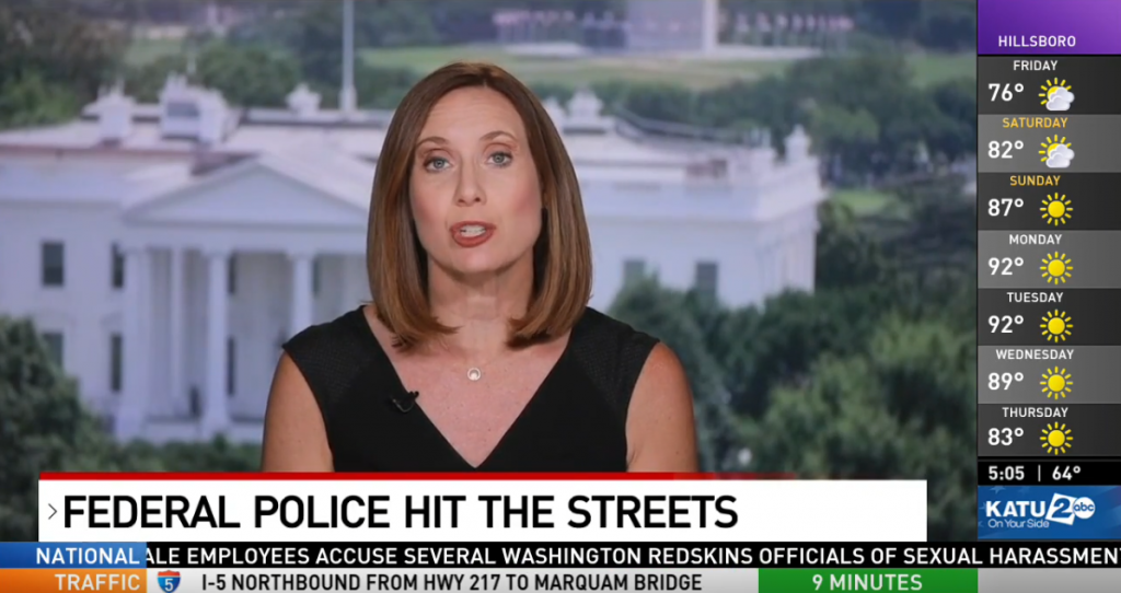 Sinclair reports on federal deployment in Portland didn't mention those ...