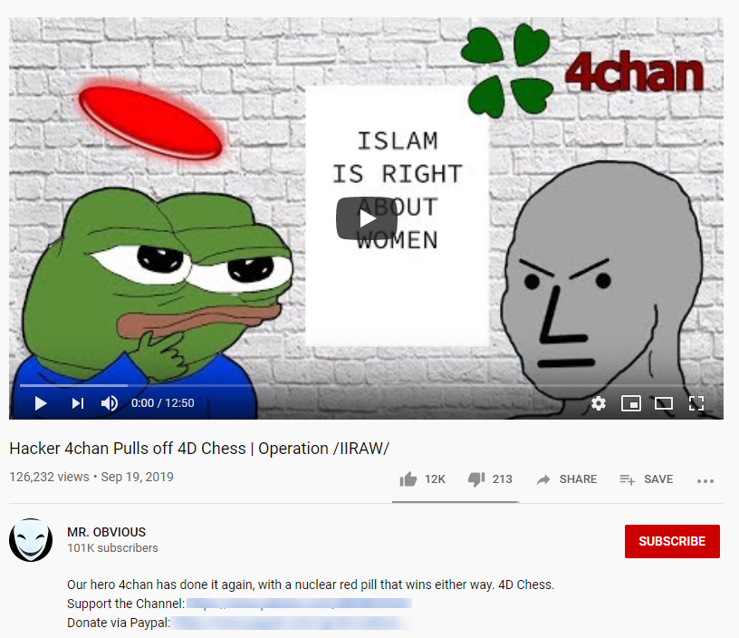 YouTube 4chan campaign1 | Media Matters for America