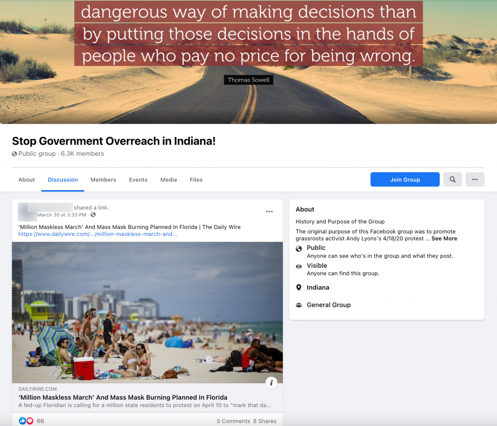 Stop Government Overreach in Indiana!_facebook post_20210330 | Media ...