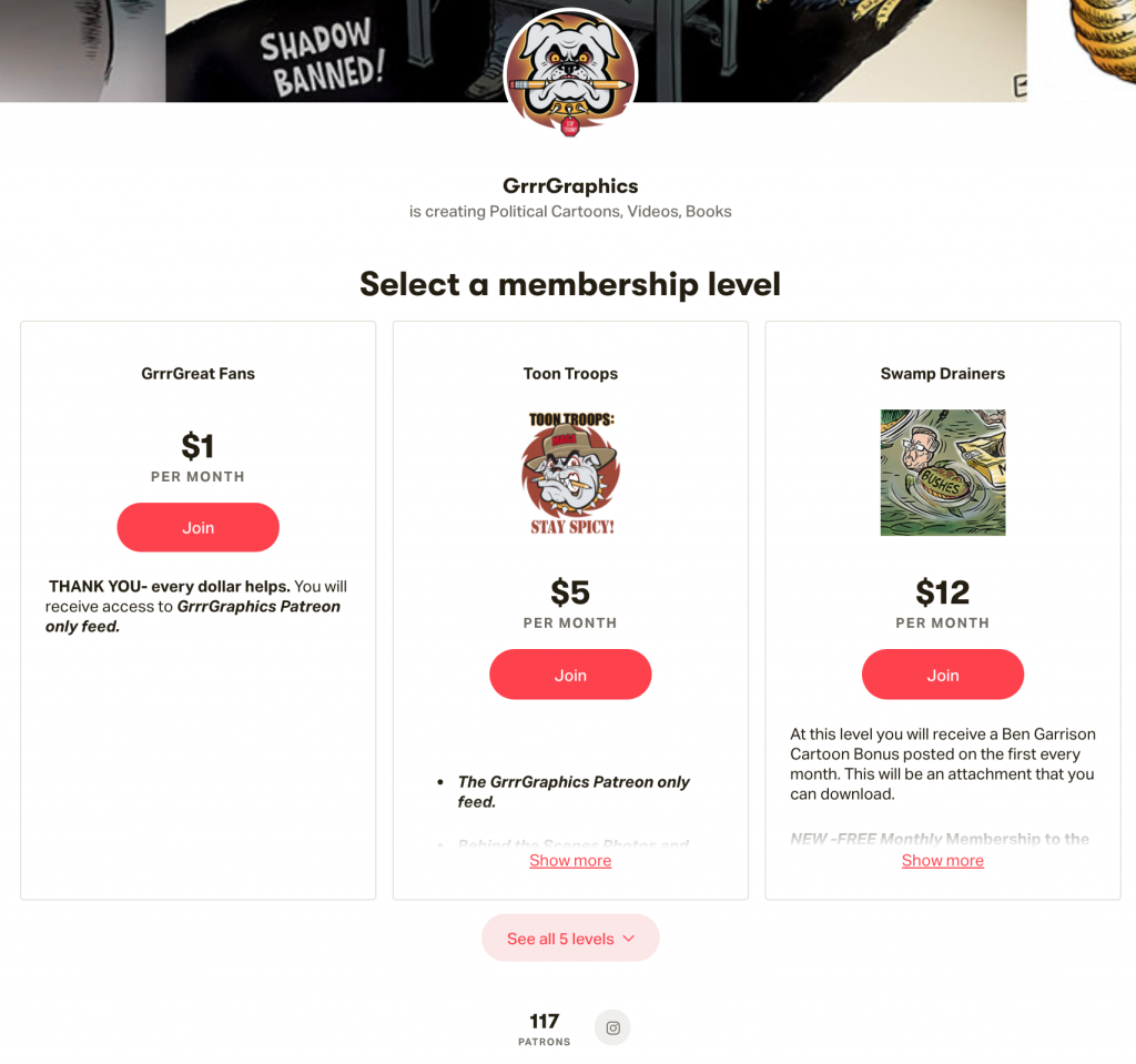 Ben Garrison Patreon | Media Matters for America