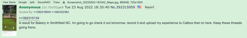 4chan Google Maps conspiracy theory visit post2 | Media Matters for America