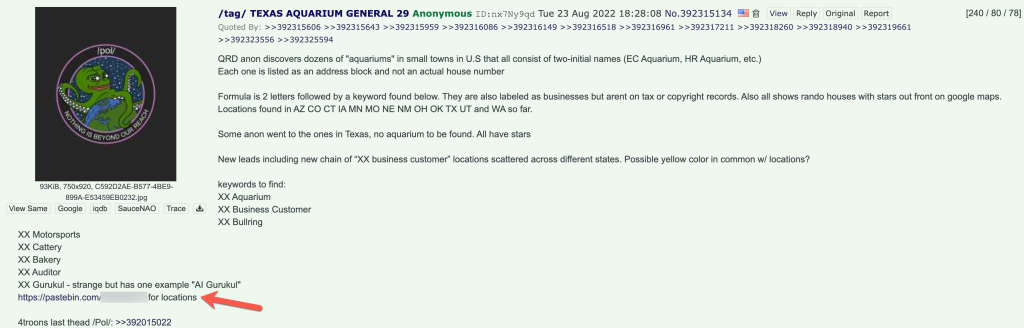 4chan Google Maps conspiracy theory Pastebin | Media Matters for America