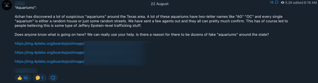 Telegram 4chan Google Maps conspiracy theory post | Media Matters for ...